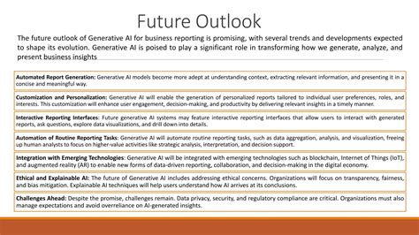 Harnessing The Power Of Genai For Bi And Reporting Pptx Artificial Intelligence Technology