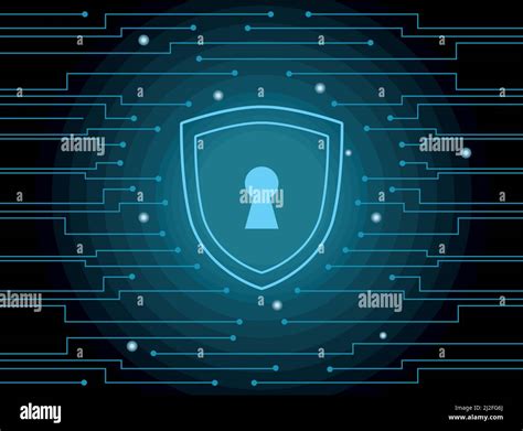 Cyber Security Shield Stock Vector Image Art Alamy