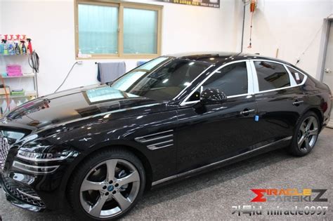 G80 신차유리막코팅 시공 미라클 멀티샵 네이버 블로그