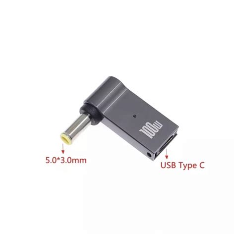 W USB Type C To Dc Power Jack Connector USB C To Universal Laptop Power Adapter ปลกแปลง