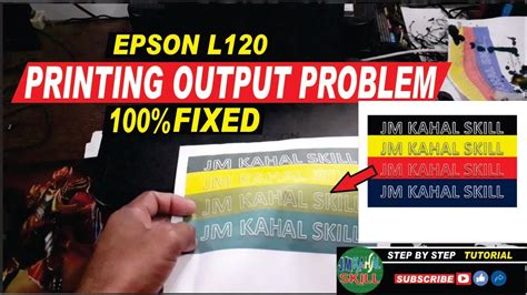 Paano Ayusin Ang Printing Output Problem Ng Epson L120 Jm Kahal Skill