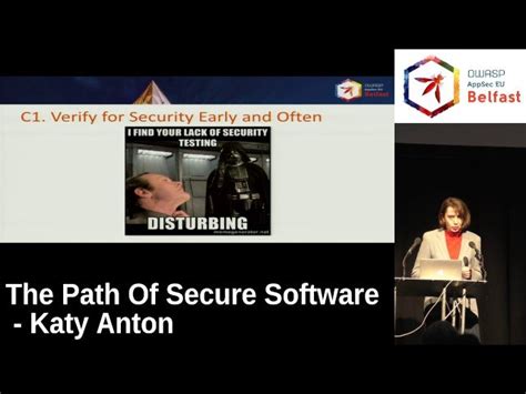 Free Video The Path Of Secure Software Development Appsec Eu 2017