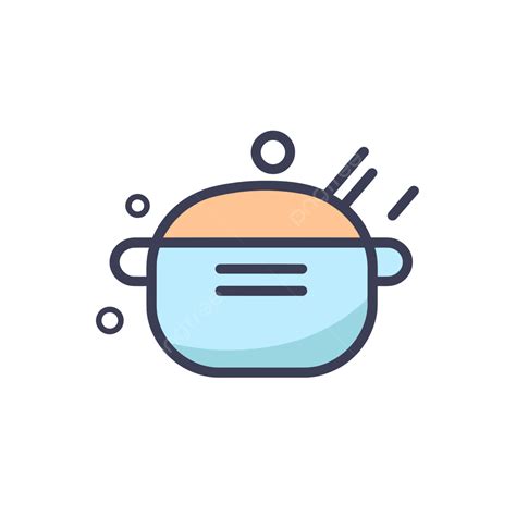 Food Pot Icon Vector Cooking Cooked Lineal Icon Png And Vector With