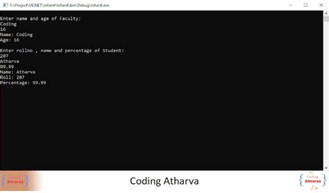 39 Inheritance In Vbnet ~ Coding Atharva