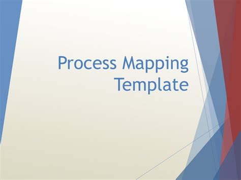 Process Mapping Template Pptx