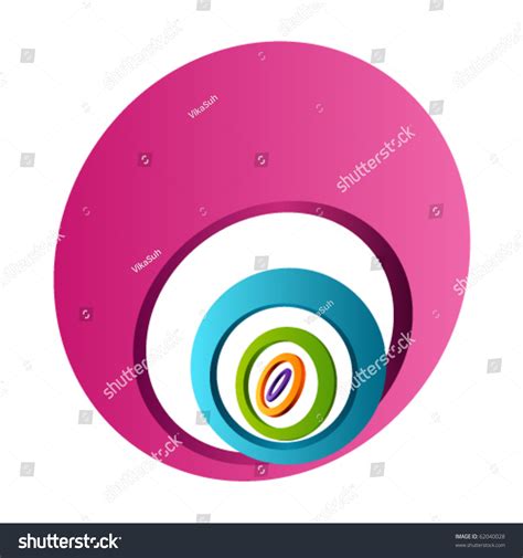 Abstract D Circles As Design Element Or Backgroud Eps Stock Vector Illustration