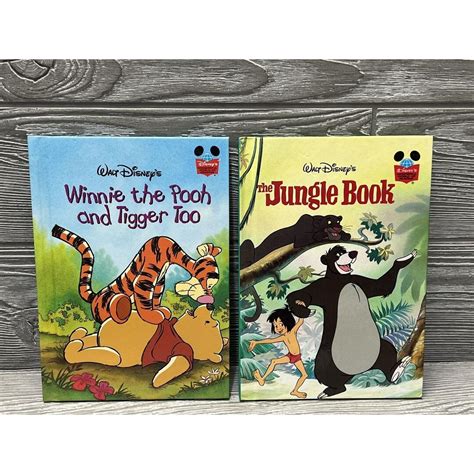 Disneys Jungle Book And Winnie The Pooh Books Set Etsy