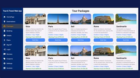 Tour And Travel Booking Website With Flutter Web Template Travel Agency Website Flutter Web By