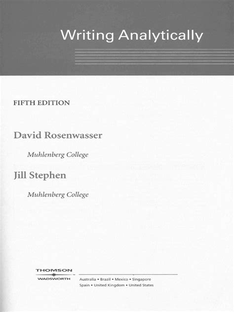 W14rm1 Rosenwasser Davis And Stephen Jill 2009 Analysis What It Is What It Does In