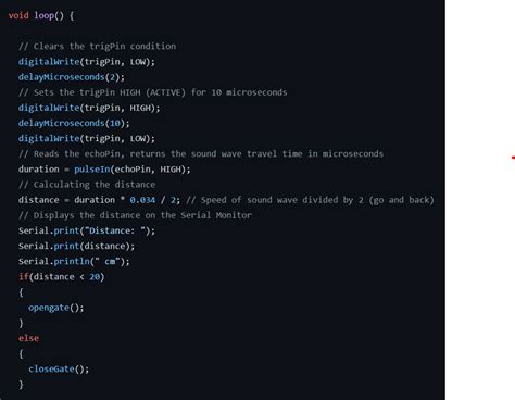 Detect Object And Open Servo Motor Gate Using Ultrasonic Sensor