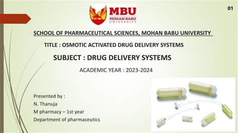 Dds Osmotic Drug Delivery System Ppt Pptx