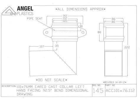 101x76 Rectangular Aluminium Downpipe