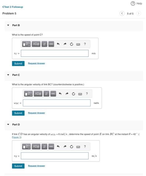 Link Cd Has An Angular Velocity Of Wcd Figure Part A
