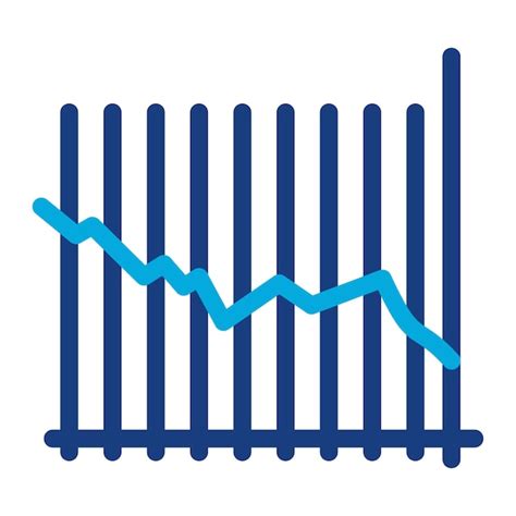 Premium Vector Trend Chart Duotone Illustration