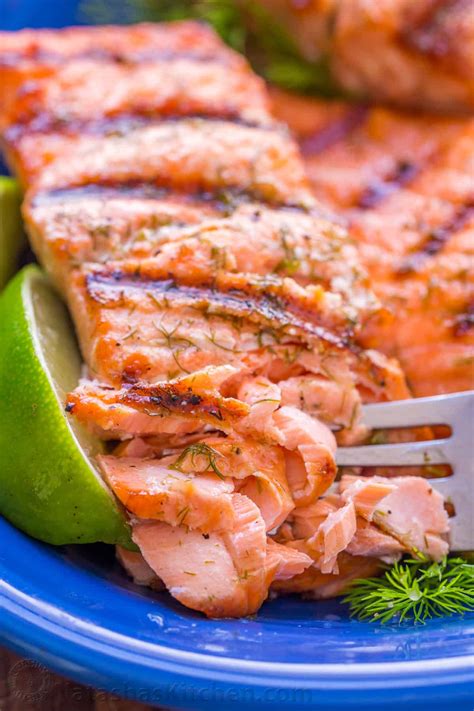 Grilled Salmon With Garlic Lime Butter Video