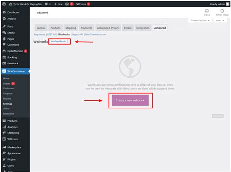 Webhooks Tyche Softwares Documentation