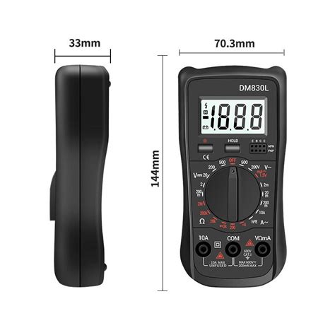 Portable Digital Multimeter Electrician Multi Function Meter High