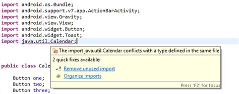 Android Calendar App Using Stance Stack Overflow