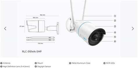 Reolink Rlc 510wa Product Page For Reolink Ch