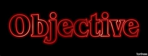 Objective Text Effect And Logo Design Word