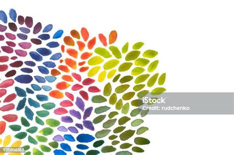 추상 아크릴 수채화 브러시 스트로크 그려진된 배경 텍스처 종이입니다 격리 0명에 대한 스톡 사진 및 기타 이미지 0명 구아슈 그런지 이미지 기법 Istock