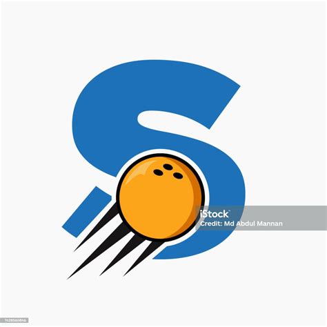 초기 편지 S 볼링 로고 개념 움직이는 볼링 볼 아이콘 볼링 스포츠 로고 타입 기호 벡터 템플릿 개념에 대한 스톡 벡터 아트 및 기타 이미지 Istock