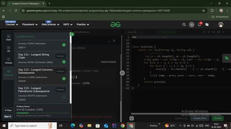 Gfg160 Geekstreak2024 Day112 Gfg 160daysofcode Codingchallenge Mohd Musharraf Ansari