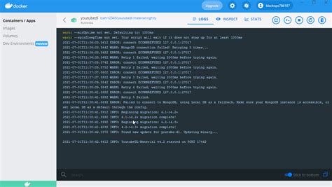[bug] mongodb startup · issue 412 · tzahi12345 youtubedl material · github