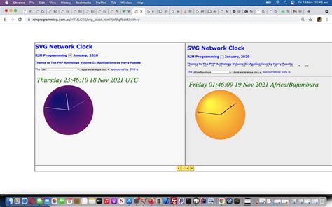 Svg Network Digital And Analogue Clocks Tutorial Robert James Metcalfe Blog