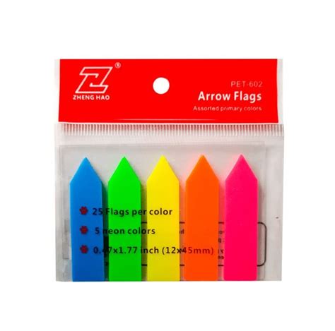 Stikcy Notes Pvc Arrow Flags 5 Neon Colours Daraz Lk