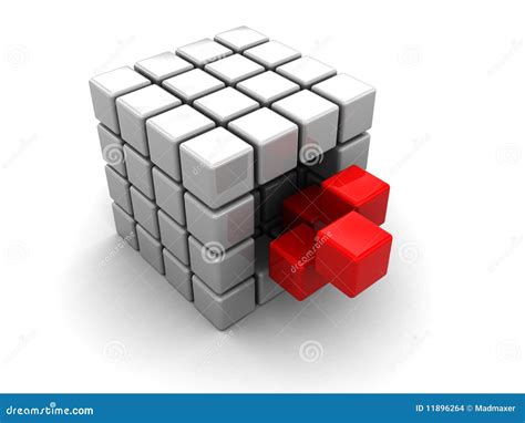 Abstract Cube Structure Stock Illustration Illustration Of