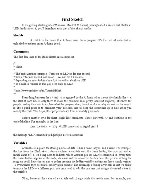 Arduino Sketch Odt Pdf Subroutine Parameter Computer Programming