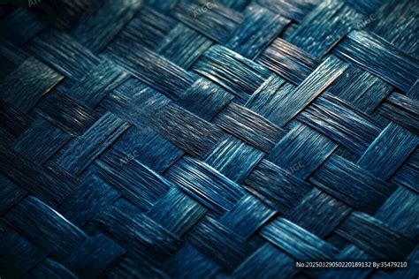 Ai创作图蓝色 编织 纹理 图案 线条 交织 质感 手工 材料 纹路 纤维 结构 紧密 深色 工艺 昵图网