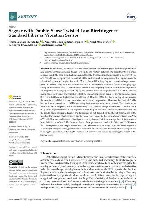 Pdf Sagnac With Double Sense Twisted Low Birefringence Standard Fiber