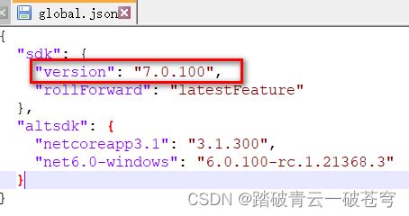 WPFSamples调试VS报错 无法解析位于global json 中指定的 NET SDK 版本 global json放在哪 CSDN博客