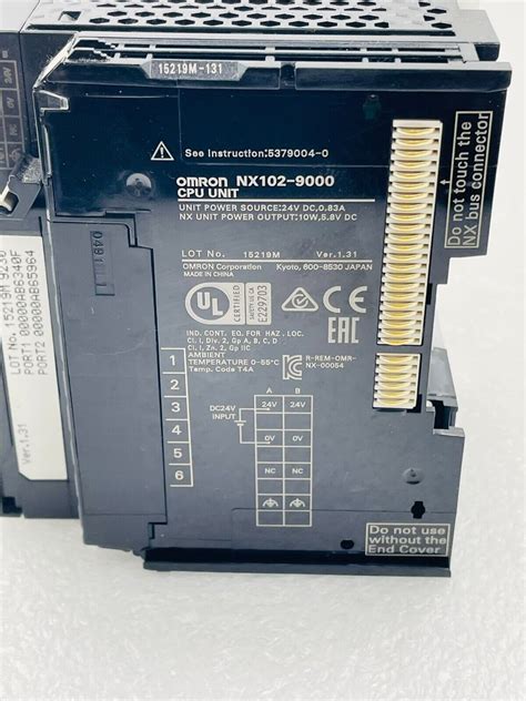 Omron Nx102 9000 Cpu Unit Novus Ferro Pte Ltd