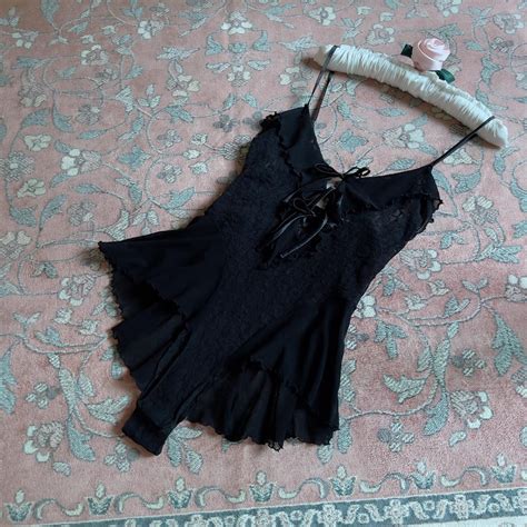 Vintage Vs Black Lace Teddy Bodysuit Medium Etsy
