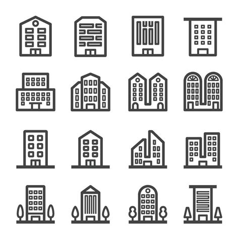 Building Line Icon 49412645 Vector Art At Vecteezy