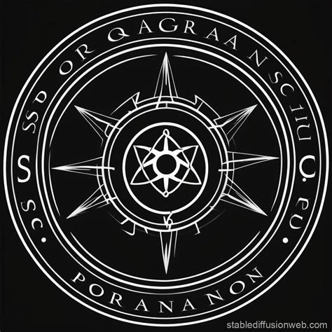 SCP Organization Logo With Paranormal Insignia Stable Diffusion Online