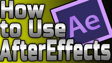 Adobe After Effects CS Tutorial YouTube