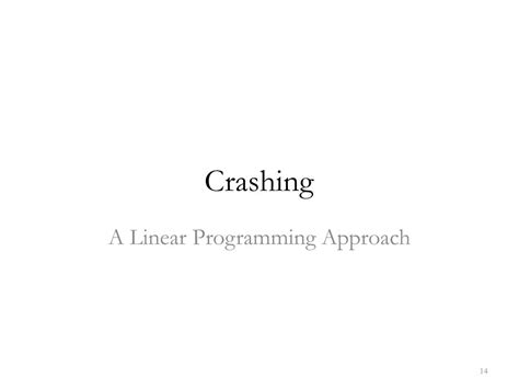 Ppt Cpm Crashing Resource Leveling Using Ms Excel And Ms Project Powerpoint Presentation Id