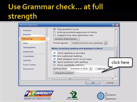 Use Grammar Check PPTX Education