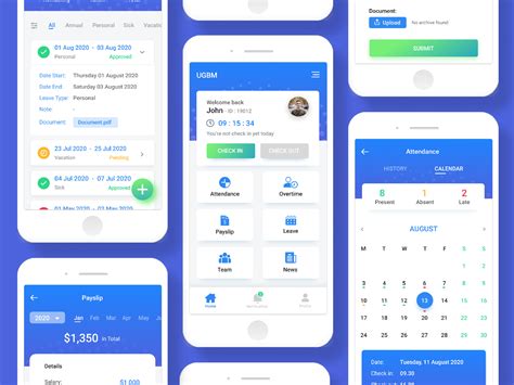 Employee Self Service Mobile App Ux Ui By Arief Rachman On Dribbble