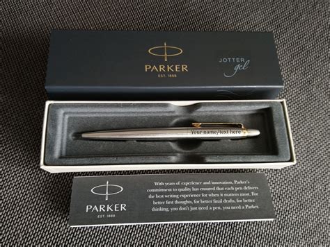 Personalised Pen Engraved Pen Stainless Steel Parker Jotter Etsy Artofit