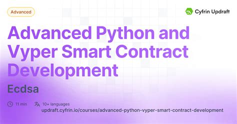Video Moccasin Signatures Ecdsa Advanced Python And Vyper Smart