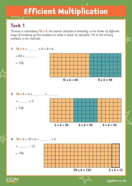 Efficient Multiplication Methods Year 4 Cgp Plus