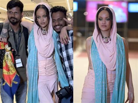 Watch Rihanna Poses With Paparazzi At Jamnagar Wins Hearts