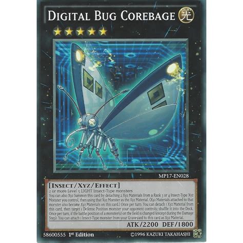 Yu Gi Oh Trading Card Game Yu Gi Oh Digital Bug Corebage Mp17 En028