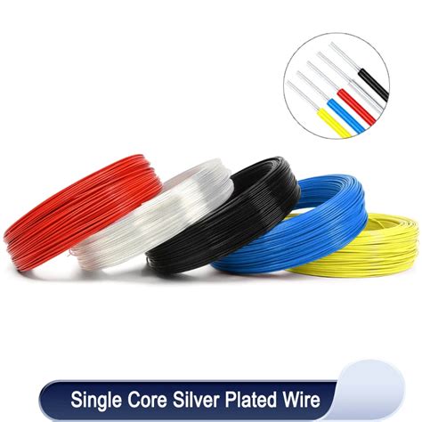 Cable De Ptfe De Un Solo N Cleo Aislamiento Fep Chapado En Plata Cable De Cobre