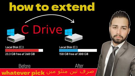 How To Extend C Drive Youtube